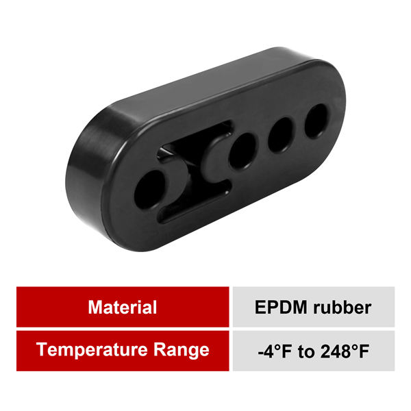 Exhaust Hanger Rubber Adjustable Insulator Bushing Mount 4 Holes, Tail ...