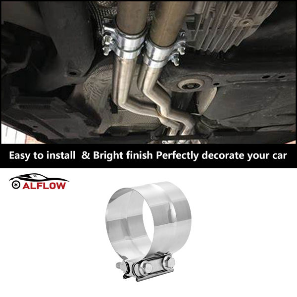 4.0 in Lap Joint Band Clamps,Exhaust Muffler Clamp 2 PCS，4.0 in Exhaust ...