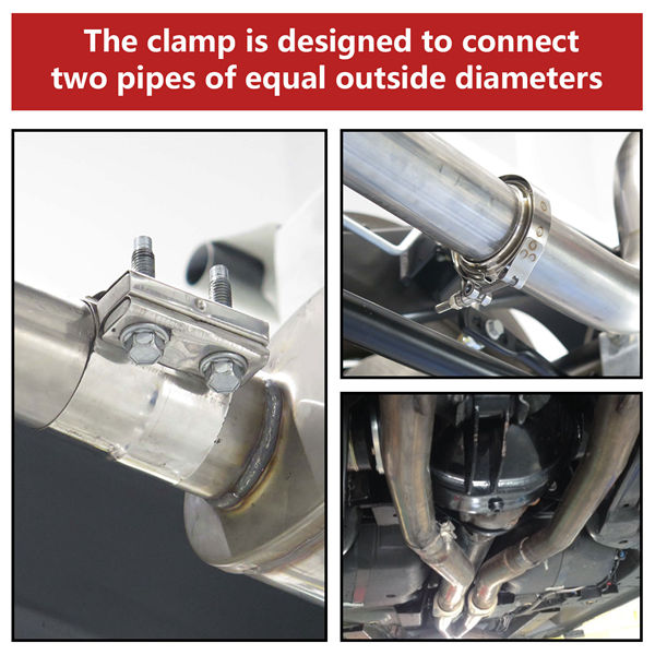 5.0 in Lap Joint Band Clamps,Exhaust Muffler Clamp 2 PCS，5.0 in Exhaust ...