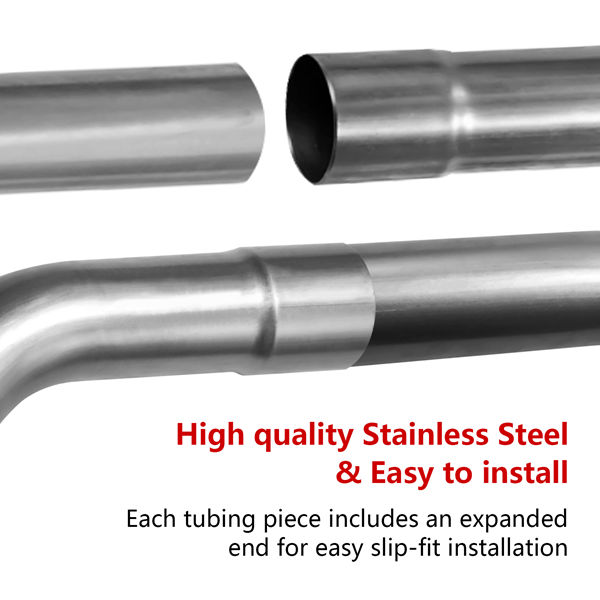 3′ Stainless Steel Custom Exhaust Pipe Kit Tubing Mandrel Bend Pipe ...