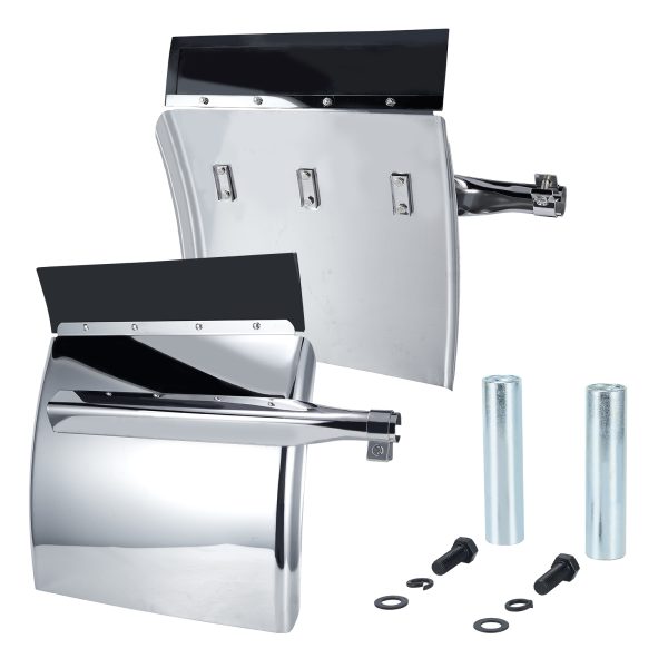 Stainless Steel Quarter Fender Set with Triangle Bracket Mud Flap ...