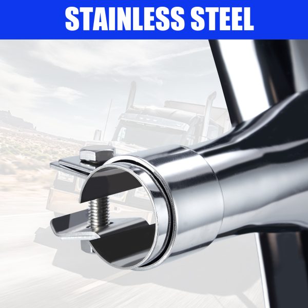 Stainless Steel Quarter Fender Set with Triangle Bracket Mud Flap ...